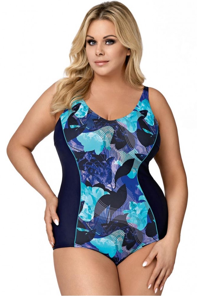 Plus Size Μαγιό Ολόσωμο Lorin Μαύρο L-4386