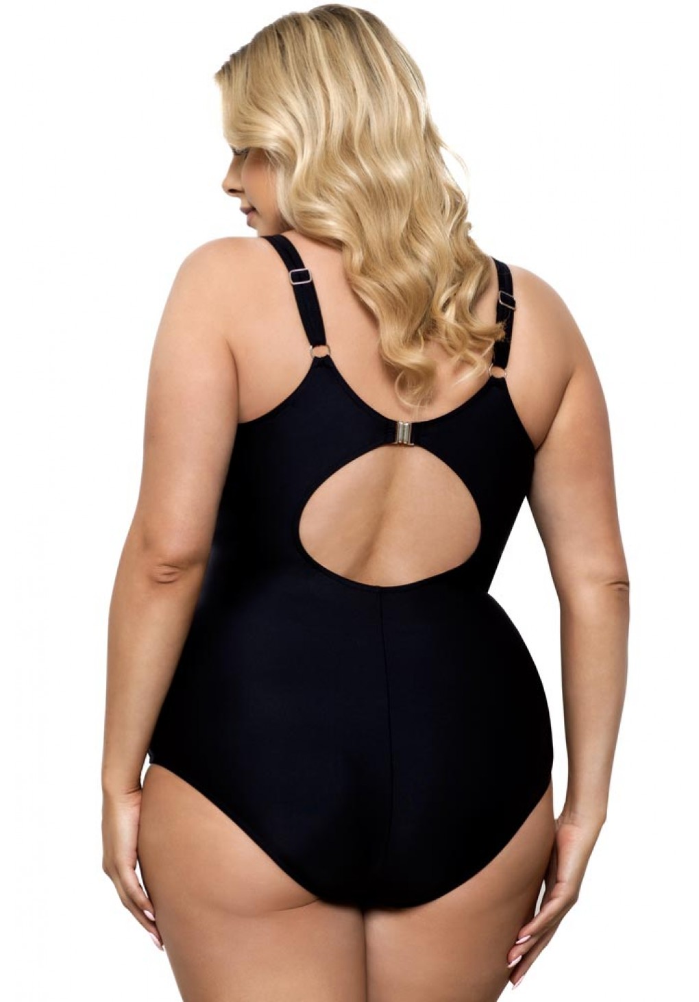 Plus Size Μαγιό Ολόσωμο Lorin Μαύρο L-4386